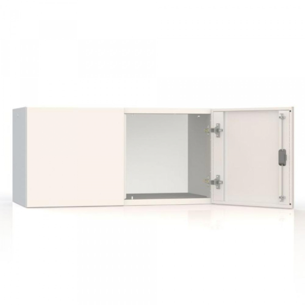 Armoire de bureau monobloc sans socle, acier peint époxy, 1 ou 2 portes ...