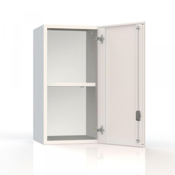 Armoire de bureau monobloc sans socle, acier peint époxy, 1 ou 2 portes ...